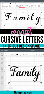CONNECT CURSIVE LETTERS - KAinspired