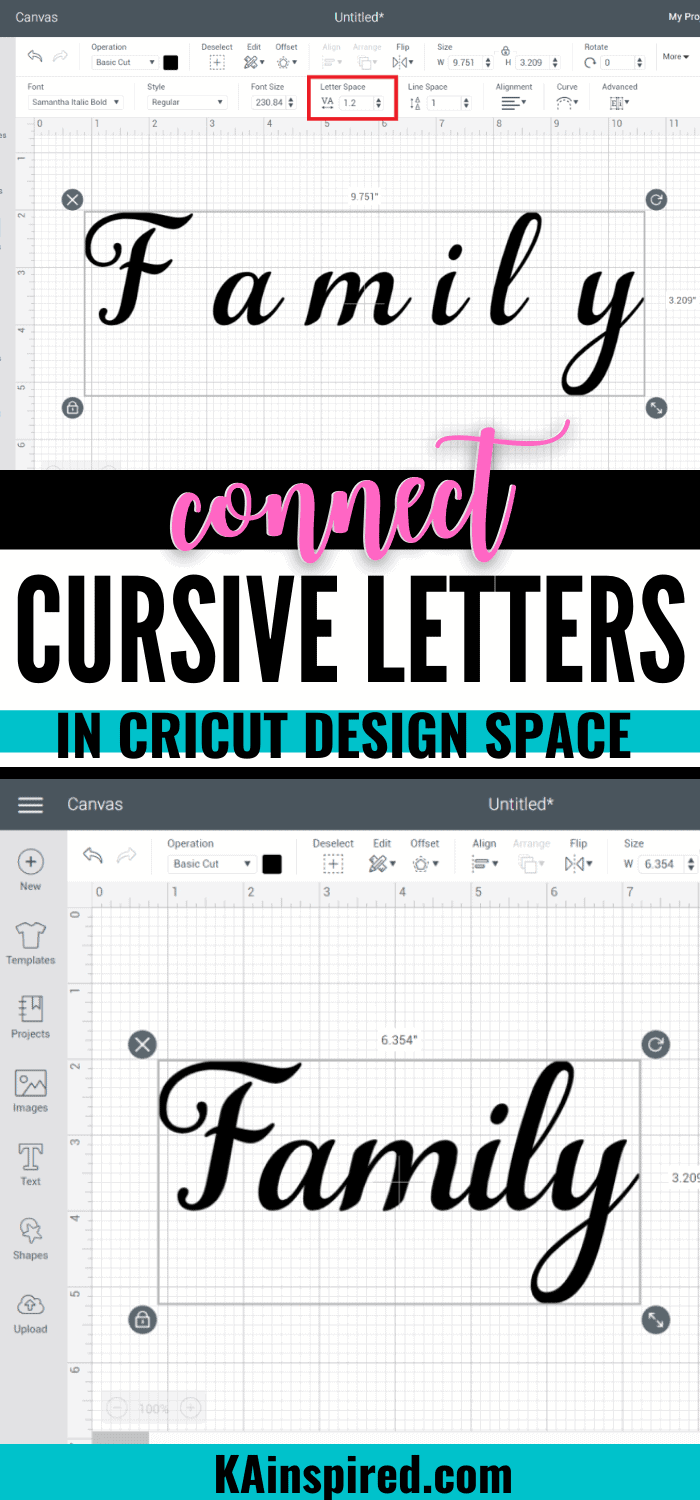 CONNECT CURSIVE LETTERS - KAinspired